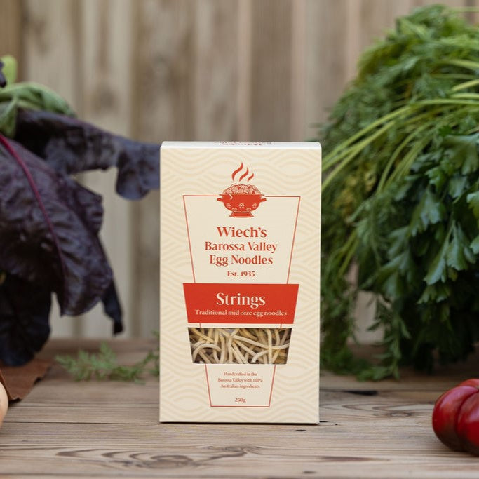 Strings Egg Noodles 250g – Wiech's Barossa Valley Egg Noodles